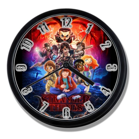 Clock | Wall Decor | Stranger Things Cartoon Edition Clock New | Poshmark